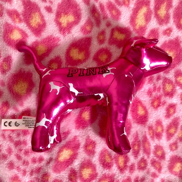 PINK Victoria's Secret | Accessories | Vs Pink Metallic Magenta Logo ...
